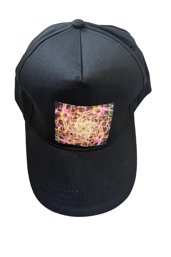 Baseball cap with kaleidoscope design in black- Wolverhampton 2022-23 ...